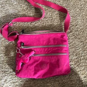 Kipling | Bags | Hot Pink Kipling Crossbody Bag | Poshmark